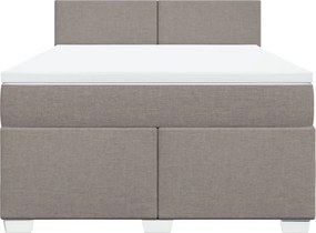 Box spring postel s matrací taupe 140x200 cm textil 3288208
