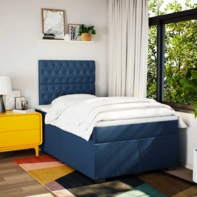 Box spring postel s matrací černá 120x190 cm textil 3292740