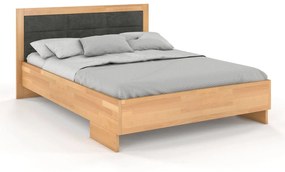 Buková postel s čalouněným čelem - Kalmar - zvýšená,   ,  140x200 cm