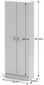 Kondela Botníková skříň, bílá, MARÍNA