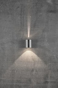 NOR 49701034 Venkovní nástěnné svítidlo Canto 2 2x6W LED nerez ocel čirá - NORDLUX