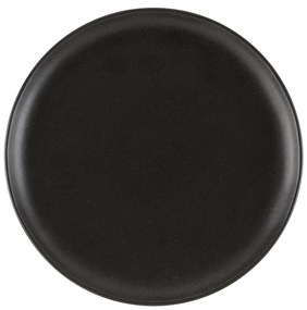 CÔTÉ TABLE Kameninový talíř Ingrid Noir 27,5 cm, černá barva, keramika
