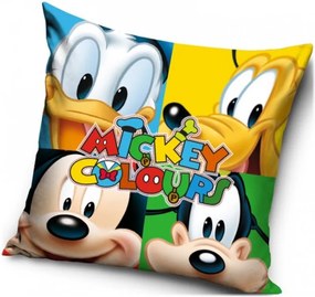 Polštář Mickey Mouse Colours - motiv Disney Gang - 40 x 40 cm