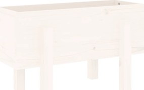 vidaXL Zahradní truhlík šedý 62 x 30 x 38 cm masivní borové dřevo [825178] Barva: Bílá borovice