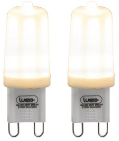 Sada 2 G9 stmívatelných LED žárovek 3W 280lm 2700K