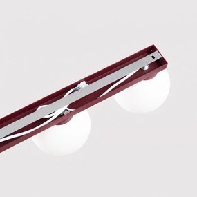 Sollux Lighting Stropní svítidlo YOLI 6 bordó