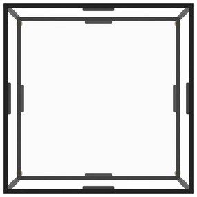 Petromila Konferenční stolek černý s tvrzeným sklem 90 x 90 x 50 cm