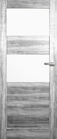 Interiérové dveře vasco doors TEO model 4 Průchozí rozměr: 70 x 197 cm, Orientace dveří: Levé dveře, Dekor: Dub riviera
