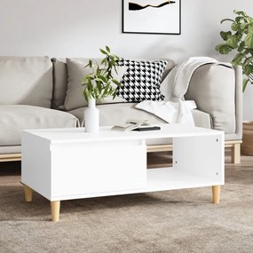 821044 vidaXL Konferenční stolek bílý 90 x 50 x 36,5 cm kompozitní dřevo