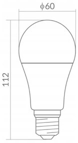 ECOLIGHT LED žárovka E27 10W 24V - teplá bílá