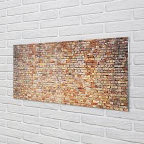 Skleněný panel Cihlová zeď kamenná 125x50 cm