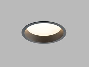 LED2 2250433CS Zeta XS, černé svítidlo pro zapuštění, 10W LED 3000K CASAMBI, ⌀10,3cm, IP44