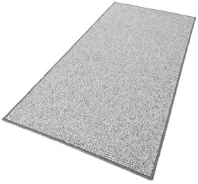 Šedý běhoun 80x200 cm Wolly – BT Carpet