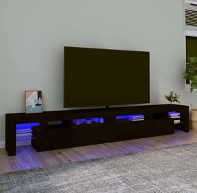 vidaXL TV skříňka s LED osvětlením 260x36,5x40 cm [3152822] Barva: Černá