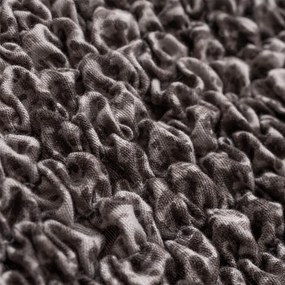 Bielastické potahy MARMO hnědé postel (š. 140 - 200 cm)