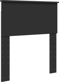 Postel s úložným prostorem Černá 75 x 190 cm Kompozitní dřevo 3410848