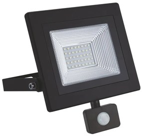 ACA DECOR LED reflektor 30W s pohybovým čidlem - černý