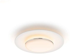 Philips - Stropní LED svítidlo, průměr 40 cm, 2700 K, 30 W, stmívatelné, bílá/chrom 929003315701