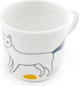 Porcelánový hrnek Liška na výzvědách, 250 ml – s autorským motivem lišky, český design