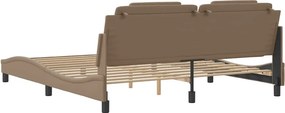Rám postele Viana bez matrace cappuccino 180x200 cm umělá kůže 3208114
