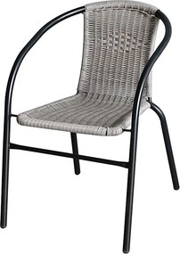 Casarredo - Komfort nábytek Balkonová židle BASILEJ II černá/šedá
