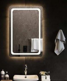 vidaXL Koupelnové zrcadlo s LED osvětlením 60x90 cm [3154099]