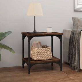 vidaXL Odkládací stolek 40 x 30 x 42 cm kompozitní dřevo [823277] Barva: kouřový dub