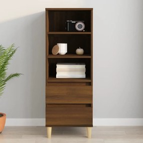 Skříň highboard hnědý dub 40 x 36 x 110 cm kompozitní dřevo