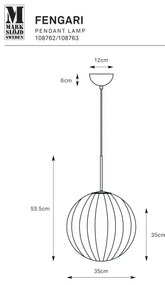 Markslöjd 108763 - Lustr na lanku FENGARI 1xE14/40W/230V béžová