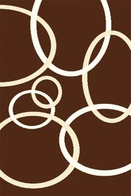 Kusový koberec Doris hnědý (dark brown) 160 x 220 cm