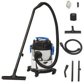 Vysavač na suché a mokré vysávání 1 200 W 20 l stříbrný 152915