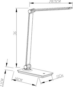 BERGE LED stolní lampa 5W - AMSTERDAM