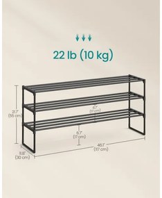 Botník ALVORO černá