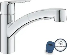 Grohe QuickFix Start - Dřezová baterie s výsuvnou sprškou chrom