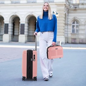 Costway Sada 2 kusových zavazadel včetně 20" příručního kufru a 14" kosmetického