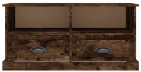 TV skříňka kouřový dub 93 x 35,5 x 45 cm kompozitní dřevo - Default Title
