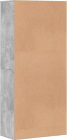 Botník betonově šedý 80 x 39 x 178 cm kompozitní dřevo 3276675