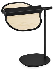 Polohovatelná lampička ve tvaru listu Omma Table 1 Dekor: Přírodní bílá, Barva svítidla: Matná černá