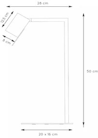 Lucide 03525/01/30 - Stolní lampa LESLEY 1xGU10/35W/230V