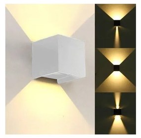 LED Venkovní nástěnné svítidlo KREON 2xLED/3W/230V IP54 4000K bílá