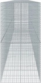 Gabionový koš s víkem 1 050 x 100 x 200 cm pozinkované železo 3295244