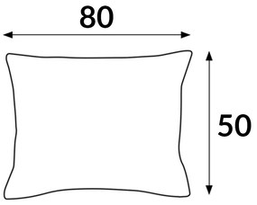 SATÉNOVÝ POVLAK NA POLŠTÁŘ 50X80 CM KRÉMOVÁ