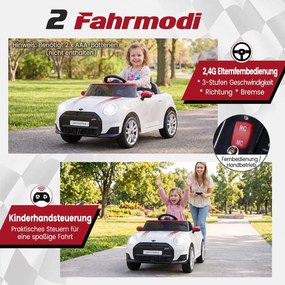 Costway Dětské autíčko 12 V BMW Mini Design Elektrické autíčko pro děti