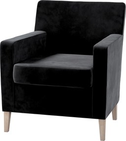 Potah na křeslo IKEA Karlstad barva černá látka lesklé, sametová