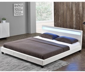 Dvoulůžkové manželské postele s osvětlením bez úložného prostoru | BIANO