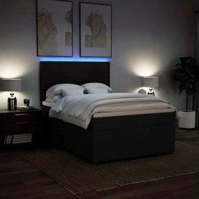 Box spring postel s matrací černá 140x200 cm textil 3293993