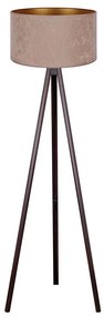 Brilagi - Stojací lampa VELVET 1xE27/60W/230V wenge/béžová