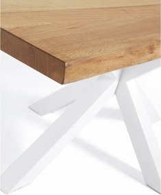 Jídelní stůl s deskou v dubovém dekoru 90x160 cm Argo – Kave Home