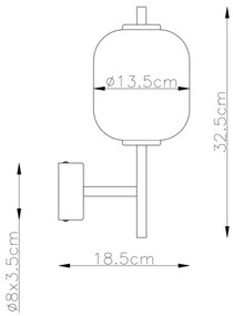 Globo 15217W - LED Nástěnné svítidlo EWALD LED/7W/230V
