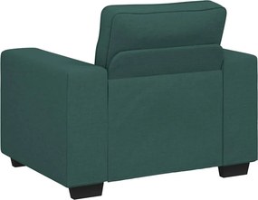 3dílná sedací souprava s poduškami tmavě zelená textil 3324654